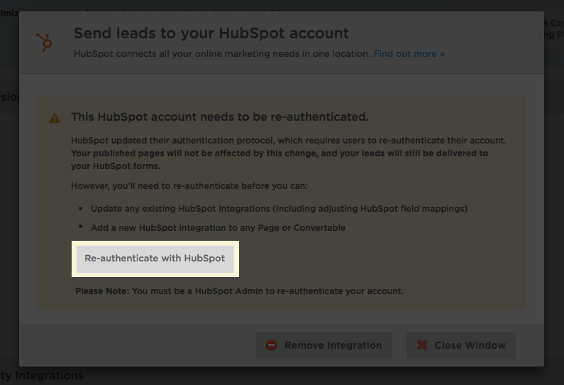 Integrating with HubSpot – Documentation