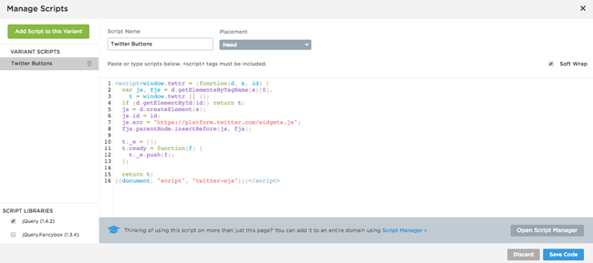 Adding Custom Twitter Buttons – Documentation